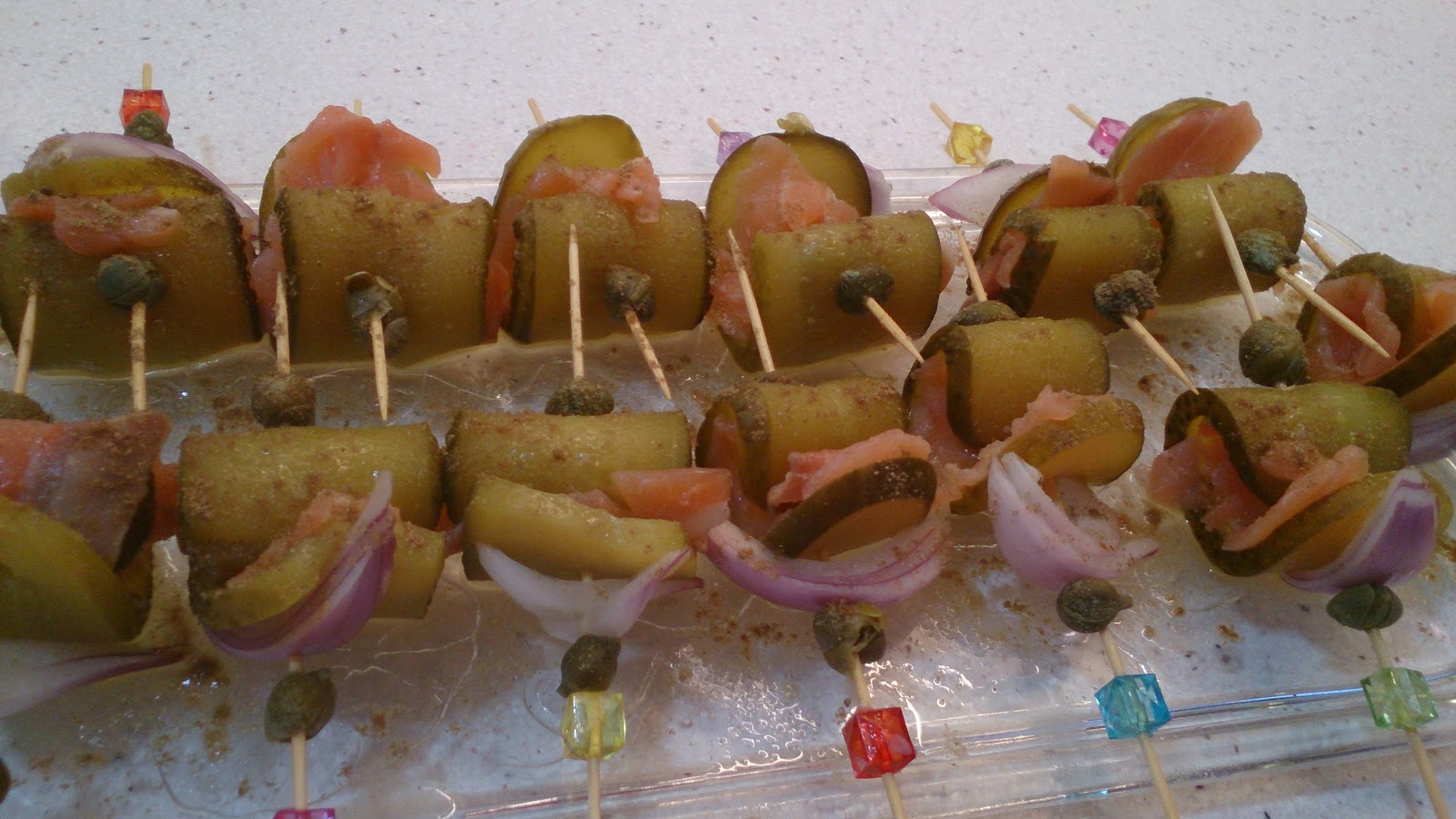 Fácil y Sano : Pincho de Salmon Marinado