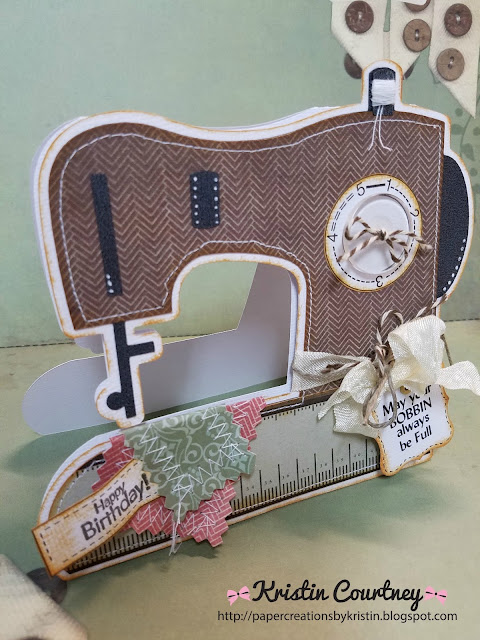 Paper Creations by Kristin: Sewing Machine Card