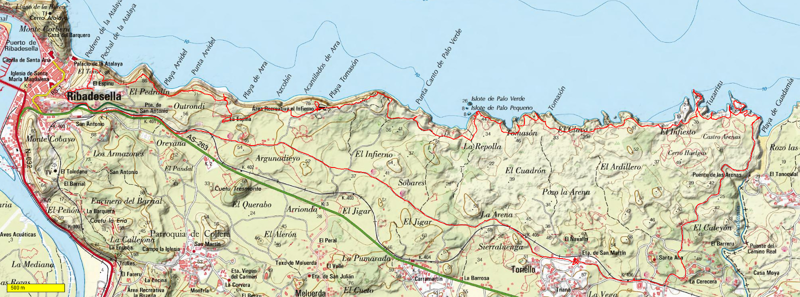 A lo bouzo: Senda Costera: Tramo Guadamía-Ribadesella