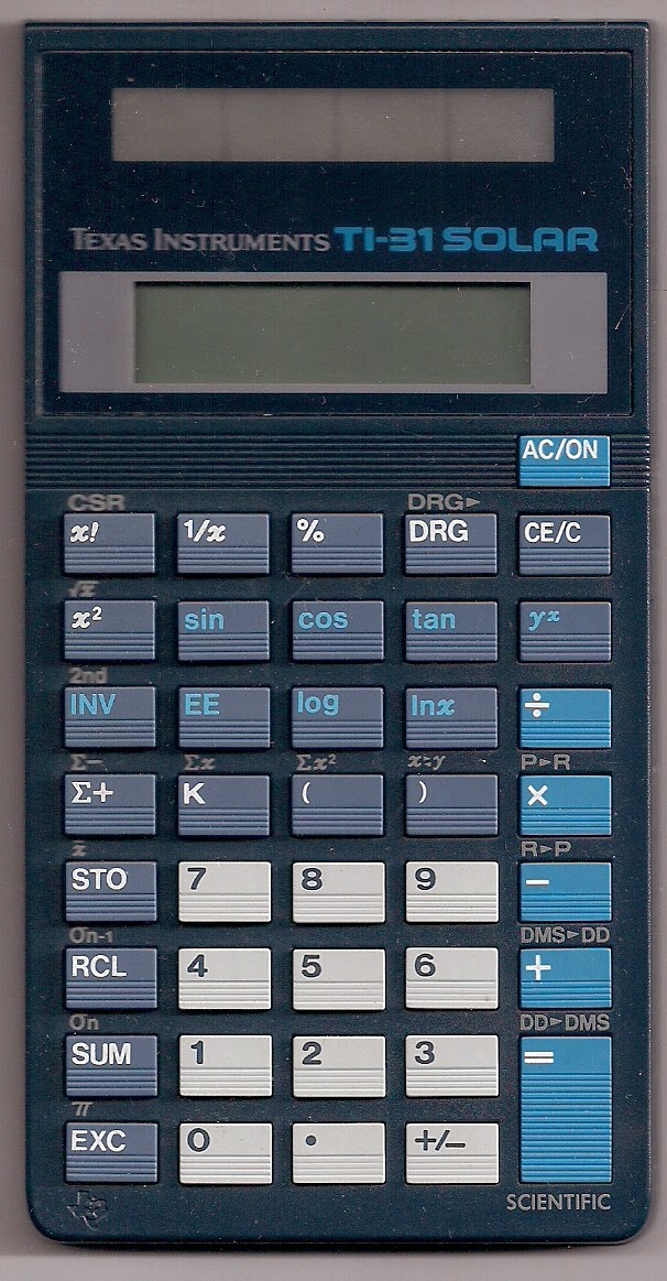 3,1416....DAMICALC: TI-31 SOLAR