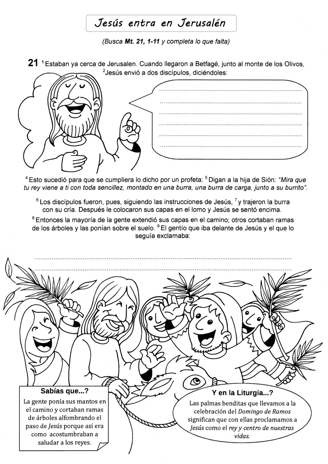 SEMANA SANTA: FICHAS