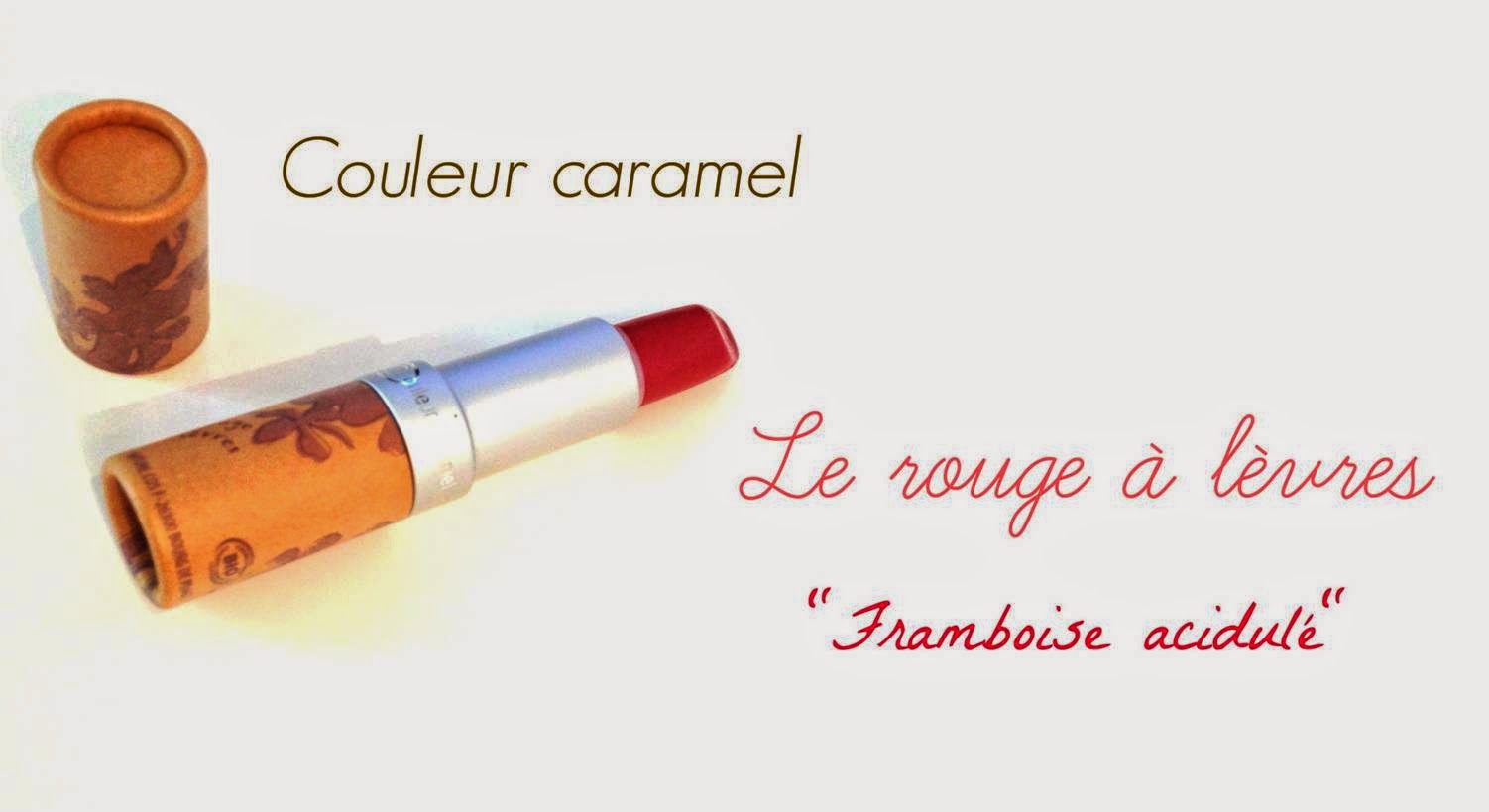 Le rouge à lèvres bio framboise acidulé de couleur caramel / VENUS MAG