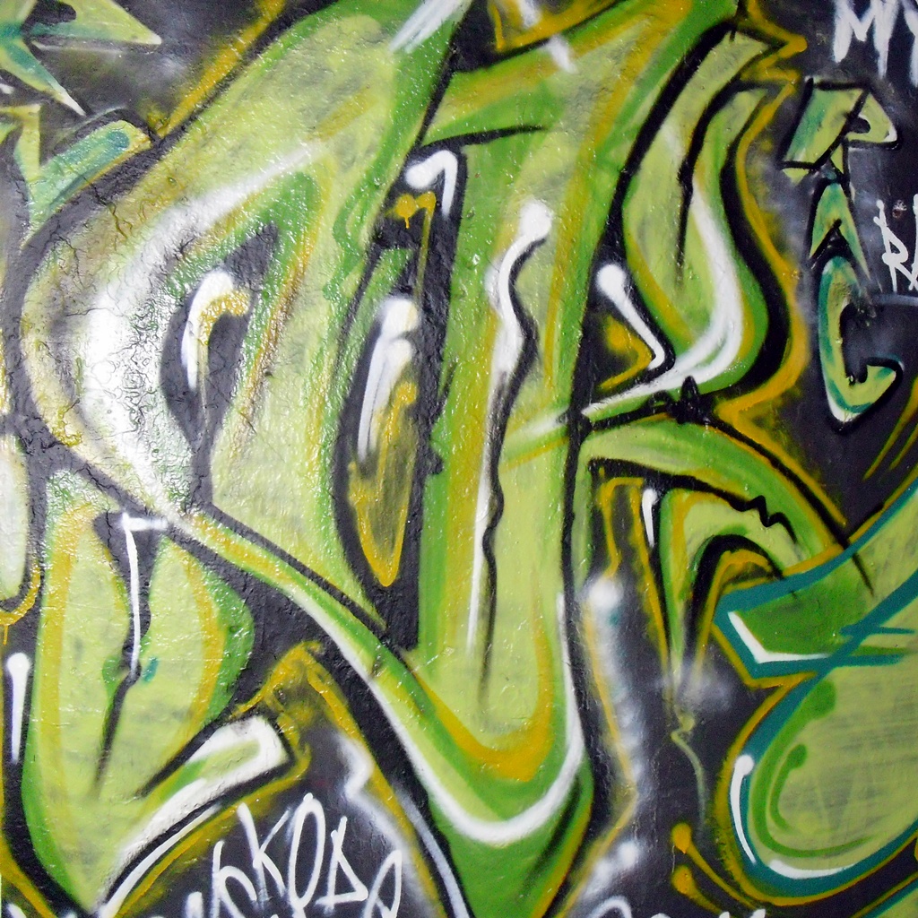 Green Graffiti Letters by PAC | Digital Graffiti