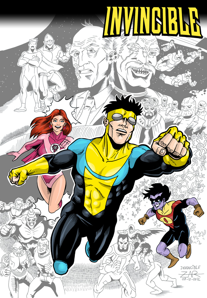 el blog de daniZAR: Dibujando a Invencible paso a paso