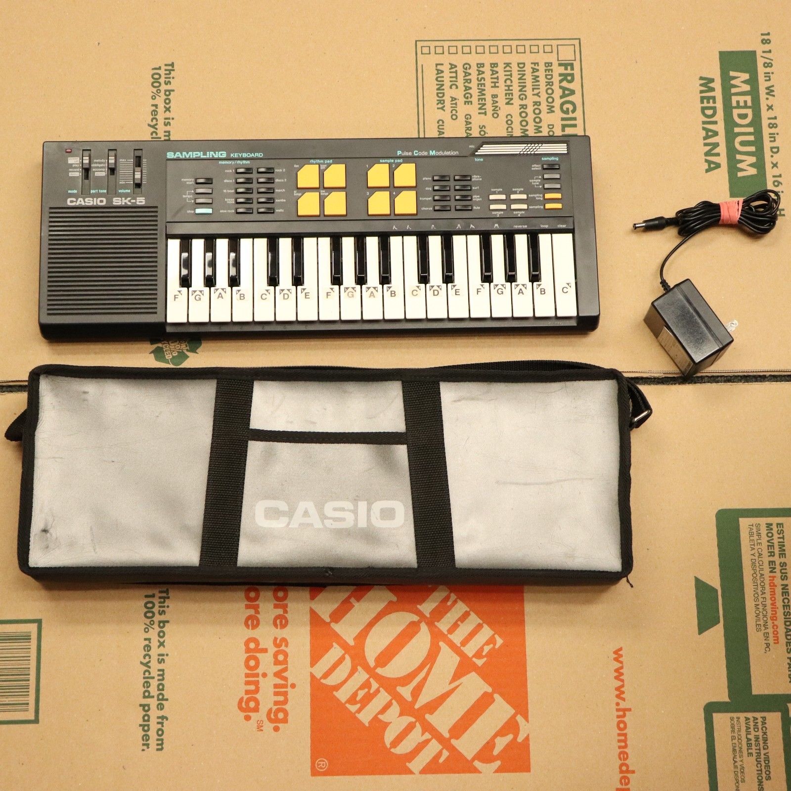 MATRIXSYNTH: CASIO SK-5 SAMPLING KEYBOARD SYNTHESIZER / SAMPLER w/ Soft ...