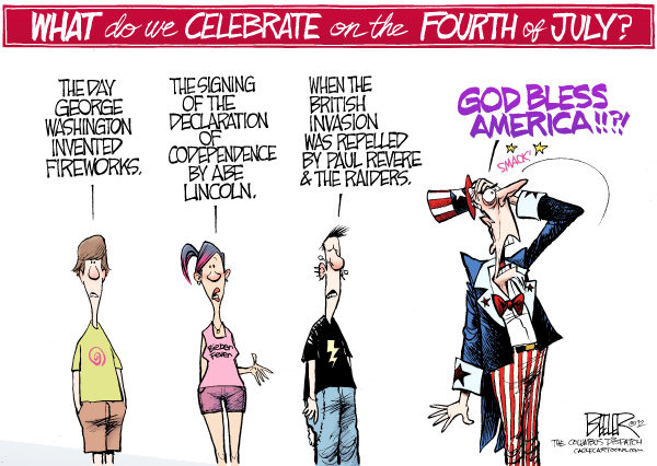 English is FUNtastic: 4th of July cartoons