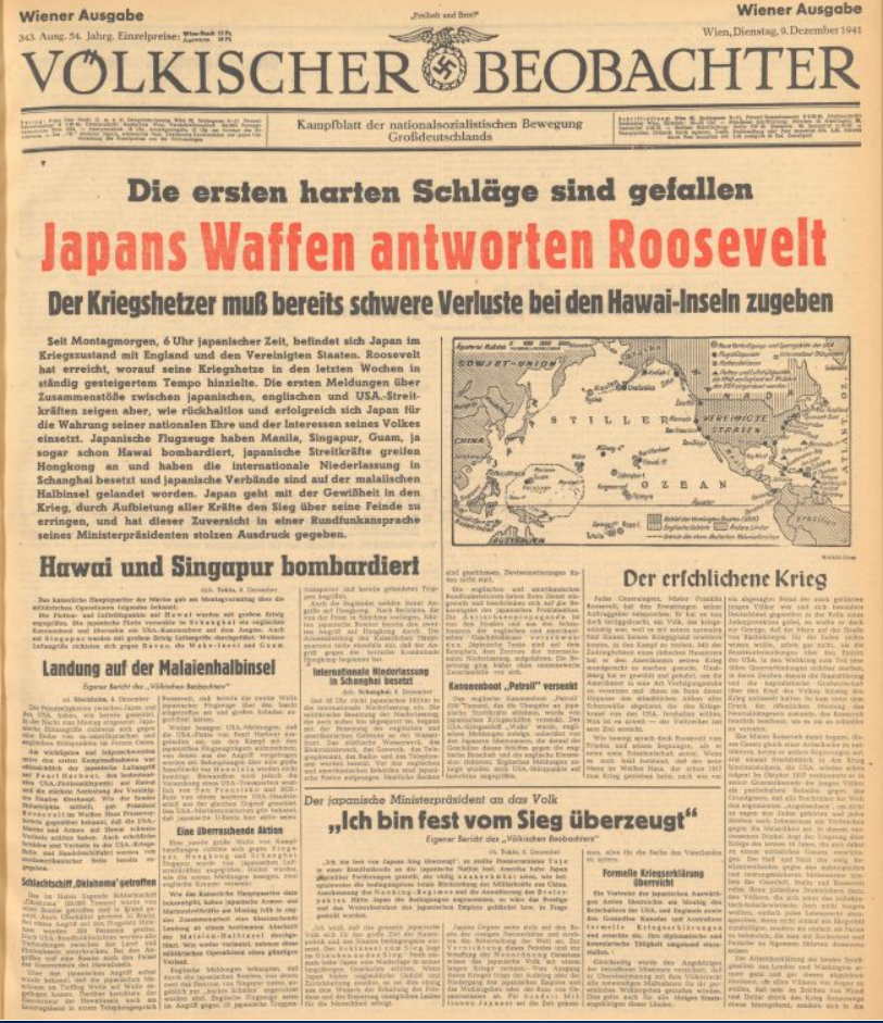 German Propaganda Archive: Nazi Analysis of the Japanese Attack on ...