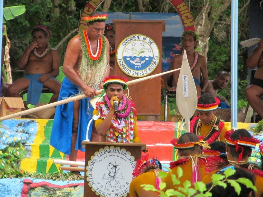 SAILING HELENA: Graduation high school 2014, Woleai, Micronesia.