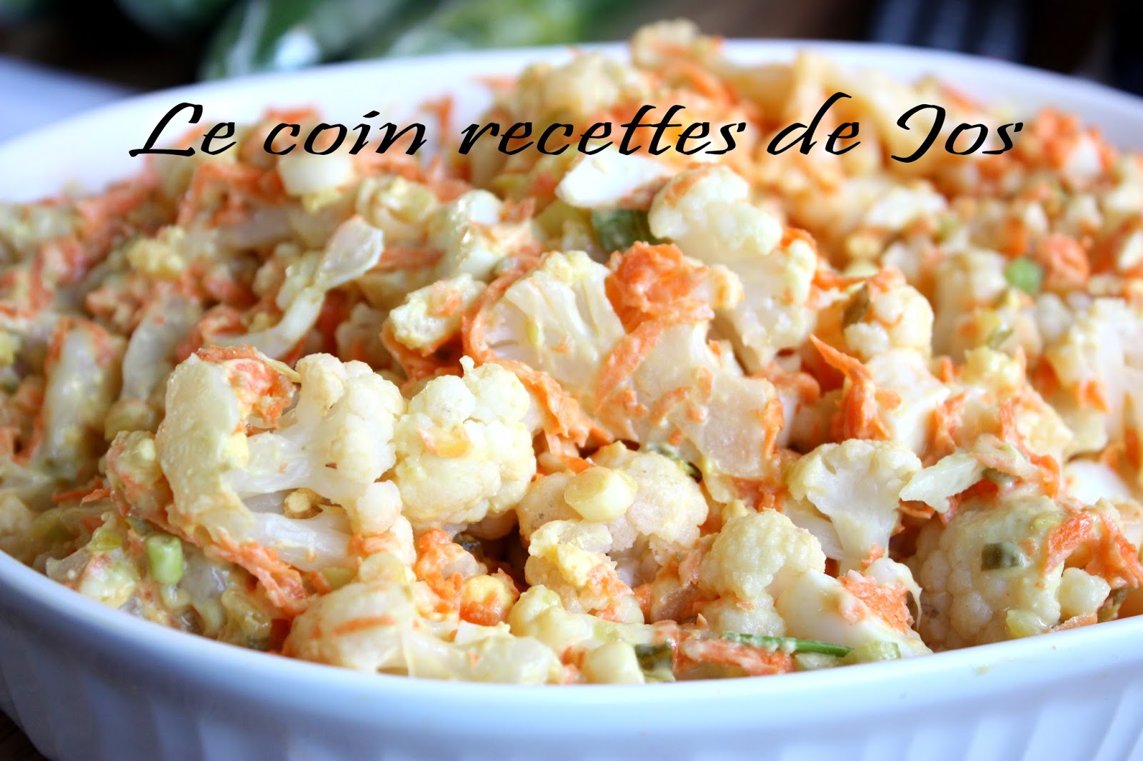 Le coin recettes de Jos: SALADE DE CHOU-FLEUR ET OEUFS
