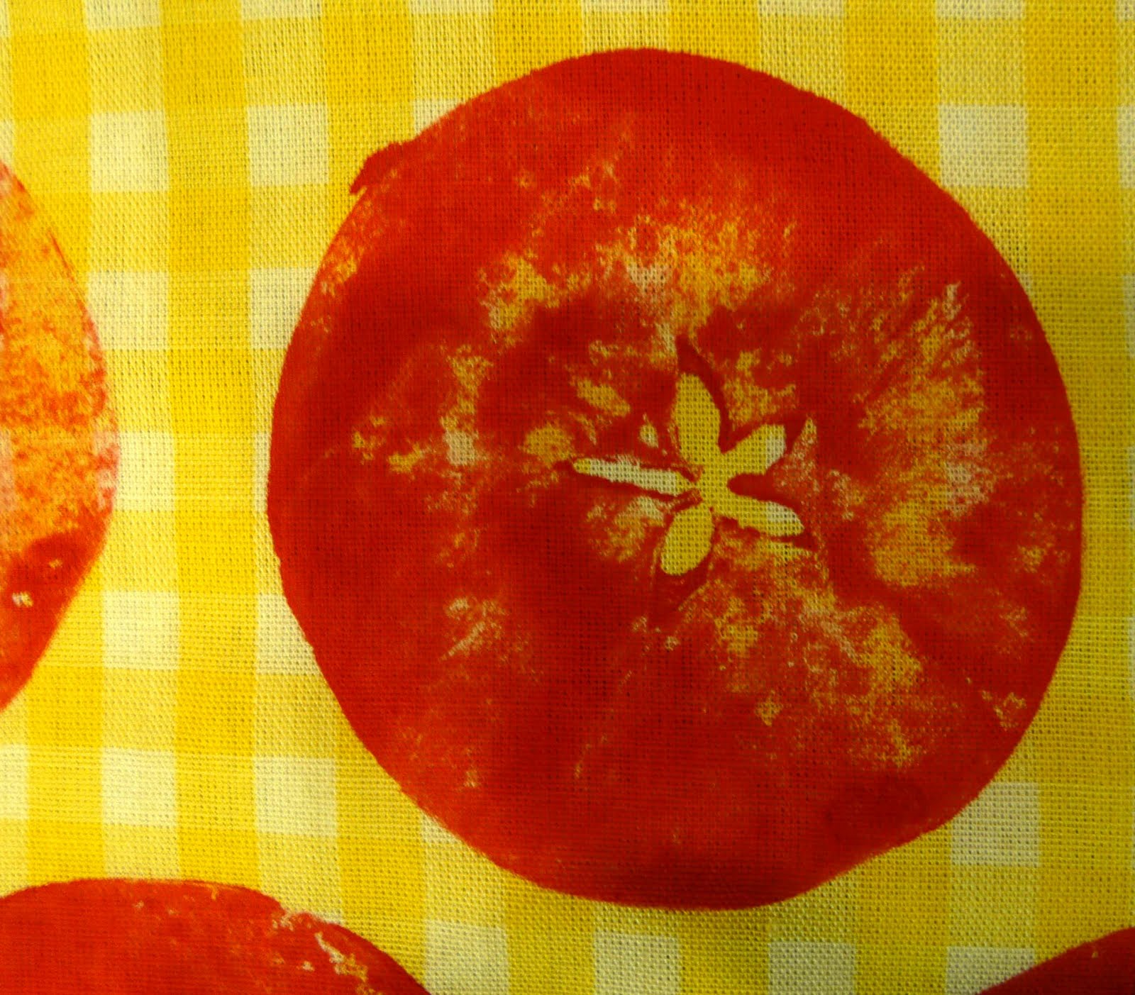 Linda's Art Quilts: Print with an Apple