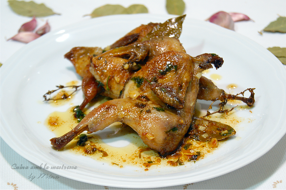 Cocina con Mina: Codornices marinadas a la cazadora