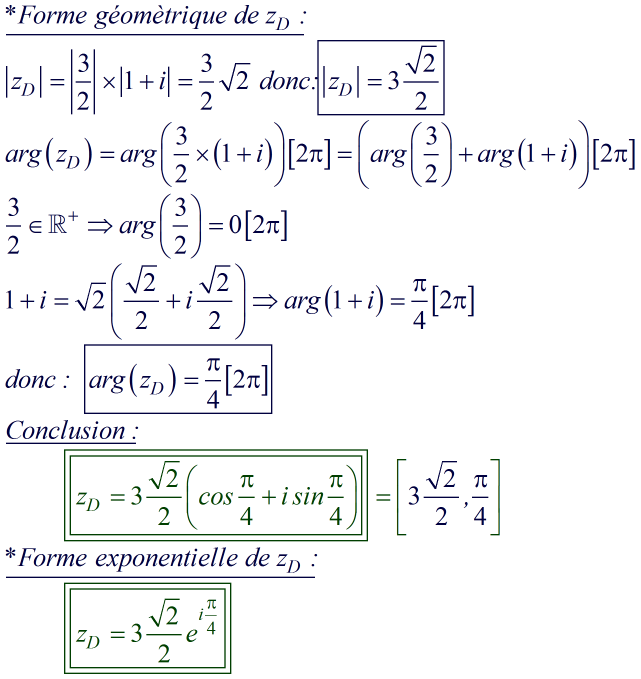 Complexes simplifiées par Euler.
