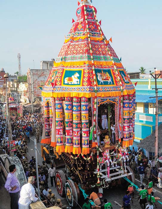 Thanjavur big temple Chariot (Ther) festival 2017