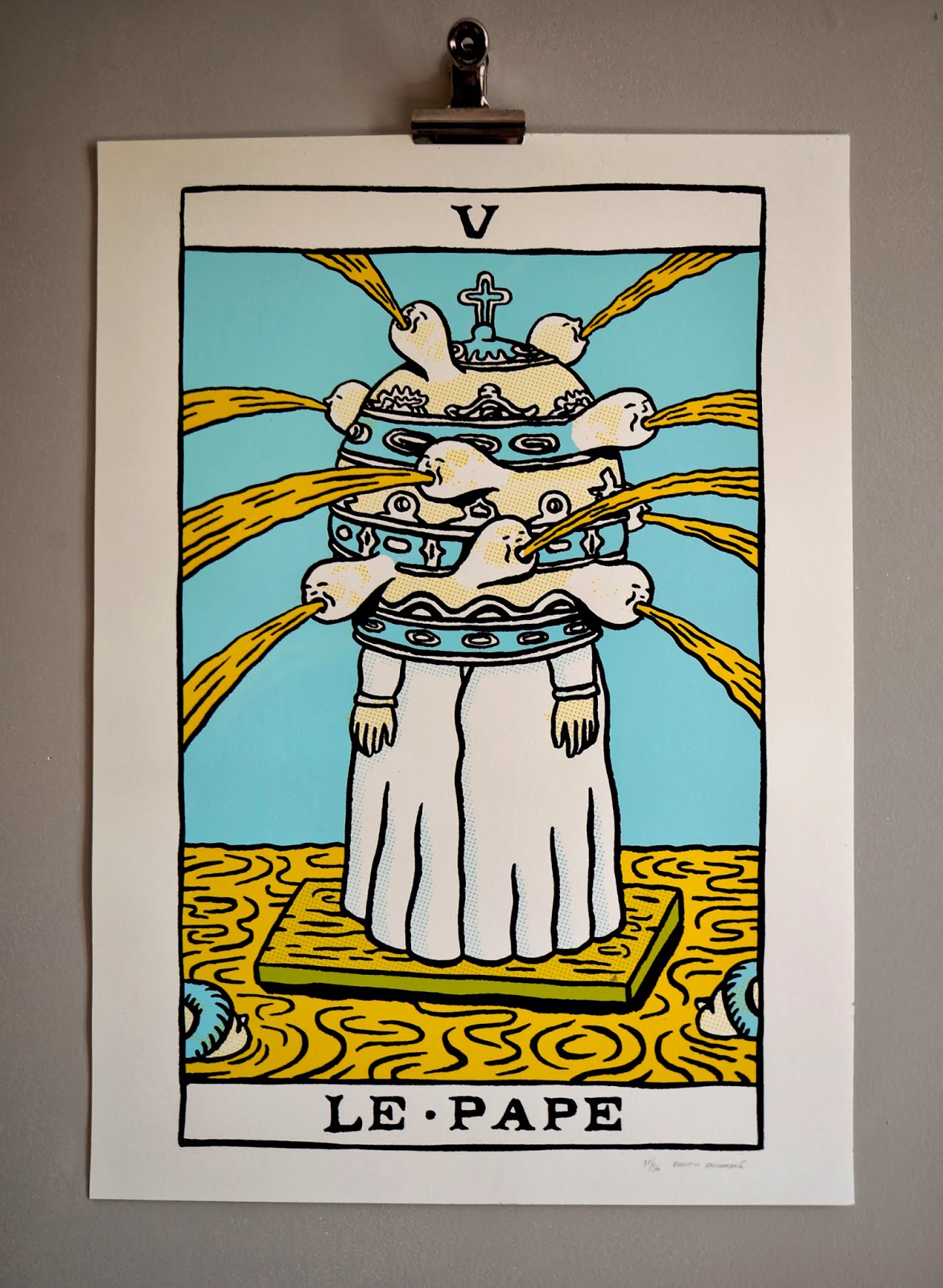 PAN!: LE PAPE /// Illustration par Quentin Faucompré, imprimé par PAN ...