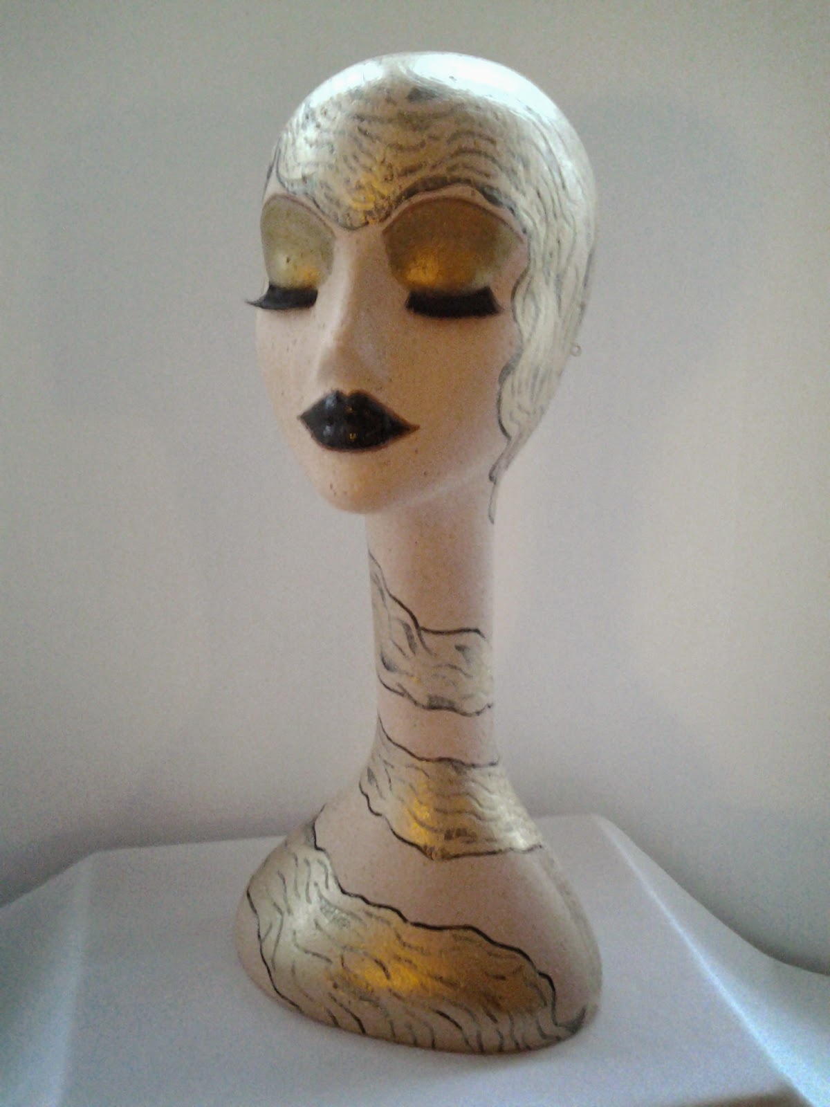 Shopping with Dimensional Vision: Hand Painted Tan Long Neck Styrofoam ...