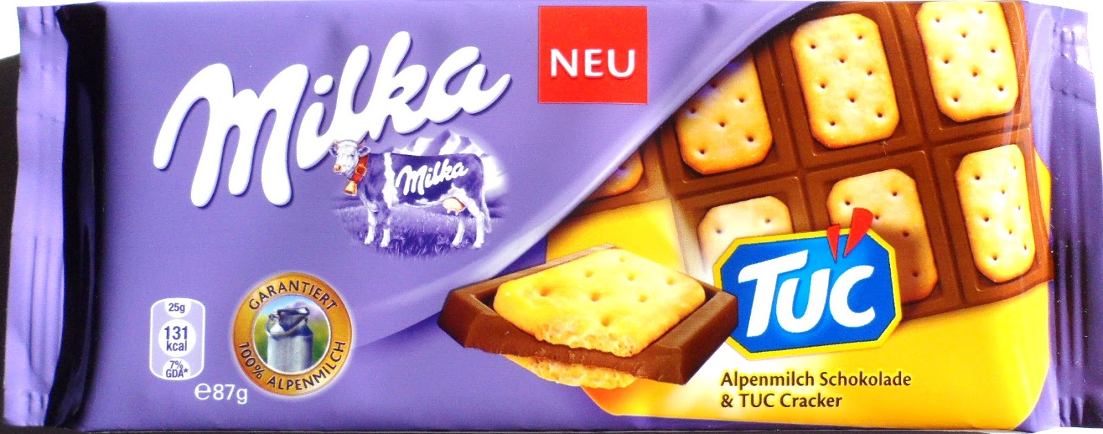 Josefine 21 Test Blog: Milka - Neu - Alpenmilch Schokolade & TUC Cracker
