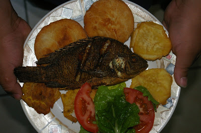 Iris' Kitchen: Fried fish with johnny cakes, tostones and a fresh salad