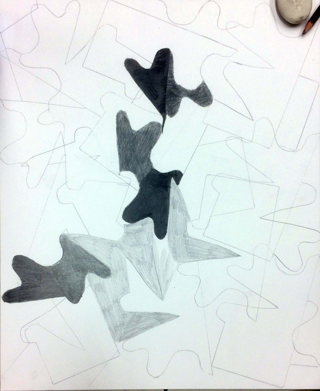 Repetition Art Drawing