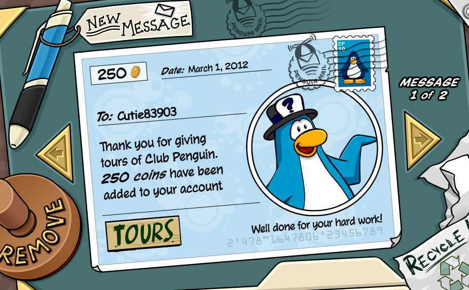 Cutie83903ClubPenguinCheats: Club Penguin - Pay Day & Penguin Times