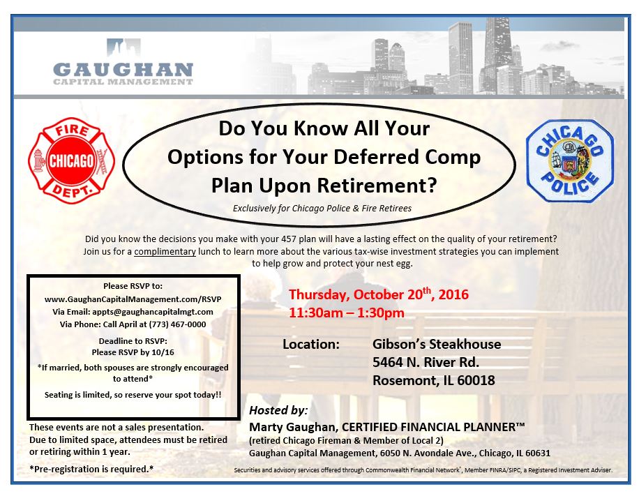 Second City Cop: Deferred Comp Seminar