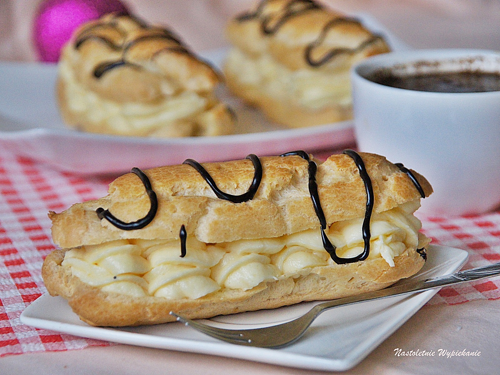 Eklerki z kremem budyniowym - Justyna Dragan