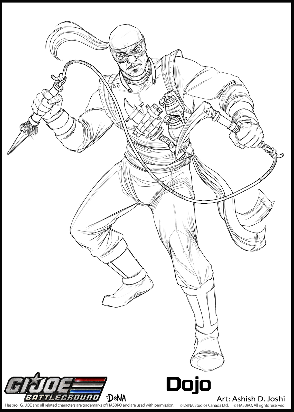 ATOMIC HERMIT: G.I.JOE Battleground line Art