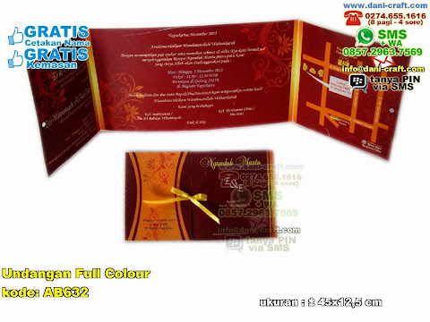 Undangan Full Colour | Souvenir Pernikahan