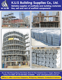 Scaffolding & GI Pipe in Yangon, Myanmar