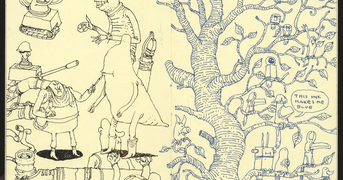 Mattias Inks: Blue tree