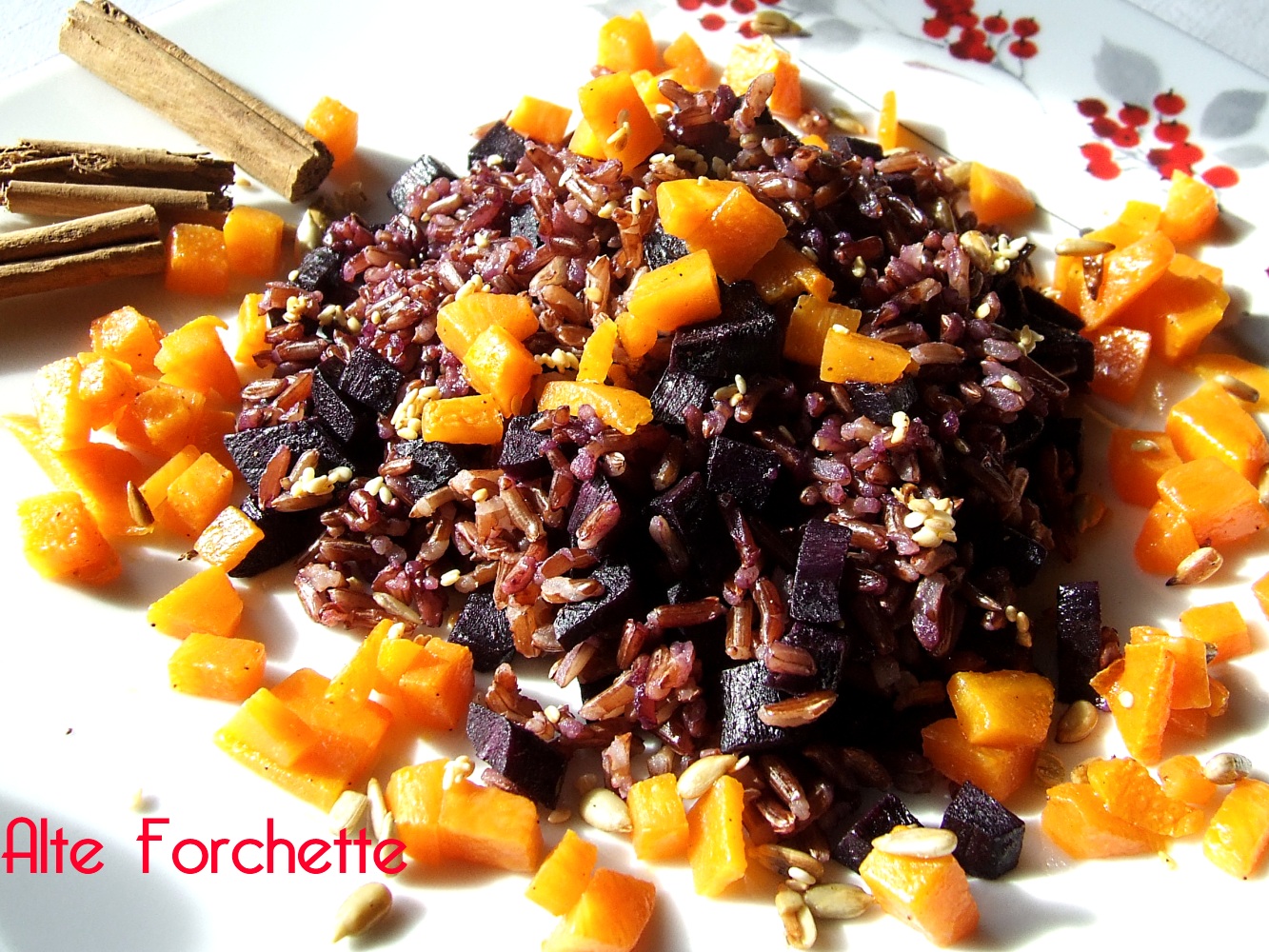 ALTE FORCHETTE - food blog -: RISO ROSSO CON ZUCCA ALLA CANNELLA E ...
