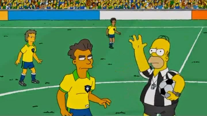 EUF: Homer Simpson als Schiedsrichter bei der WM 2014