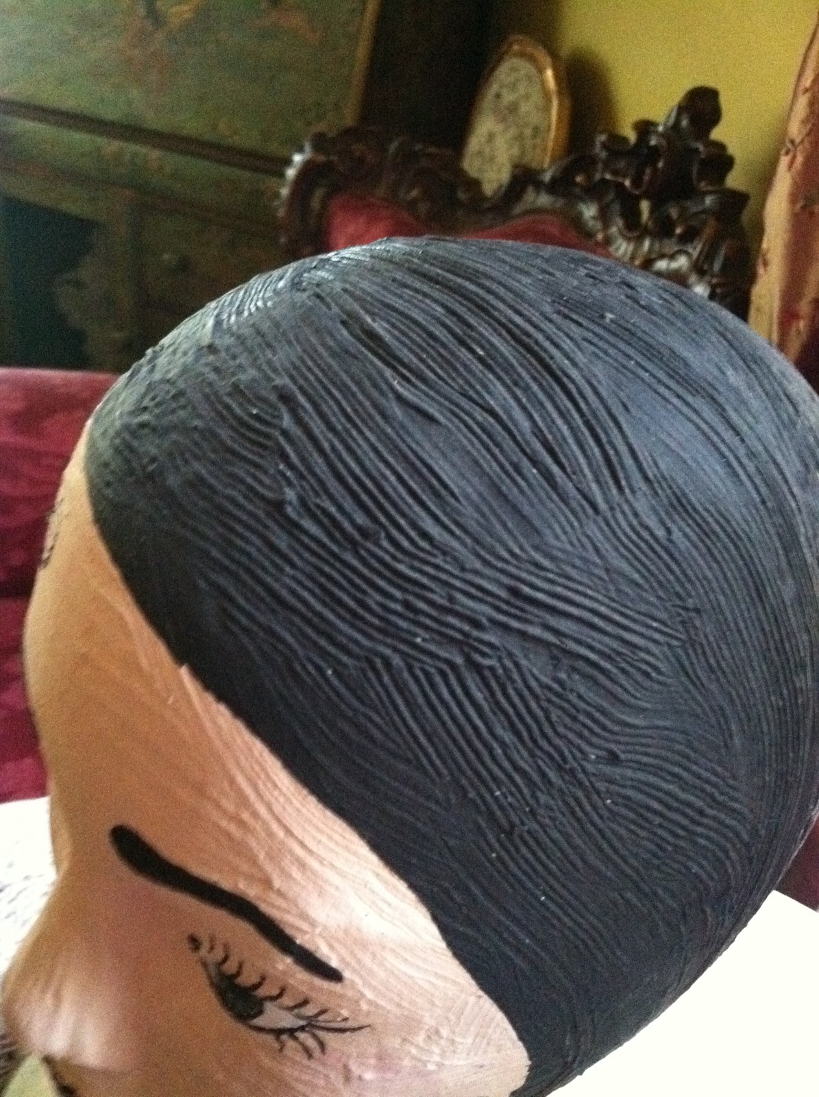 Pollyanna Reinvents: Flapper Face Mannequin Head