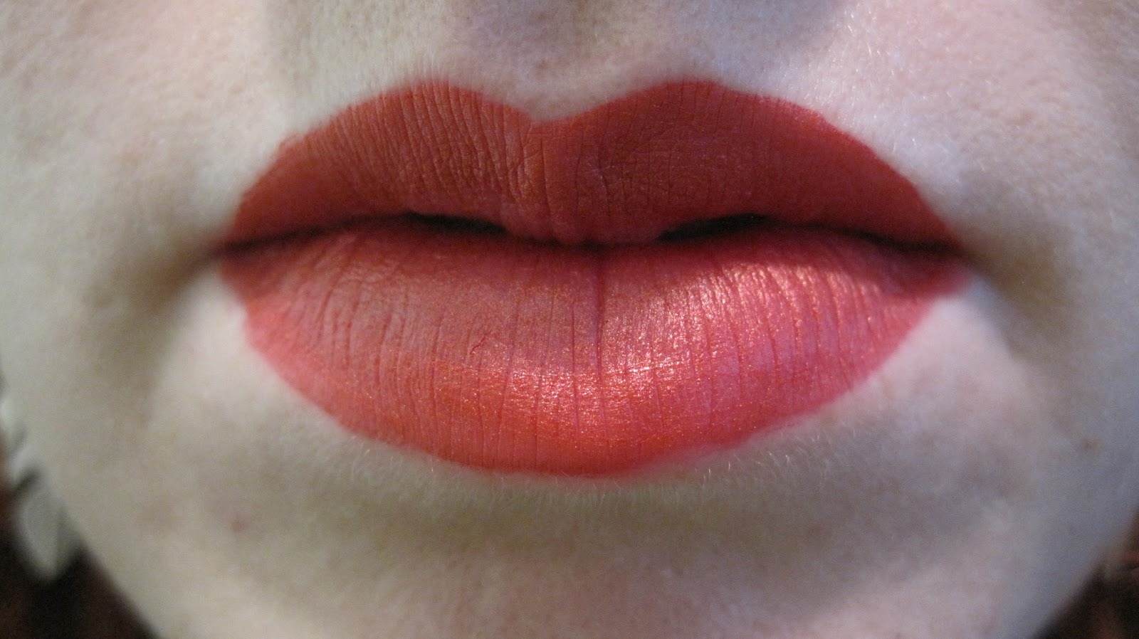 Orange Lipstick: Metallic red lips with Kat Von D Foiled Love Liquid ...