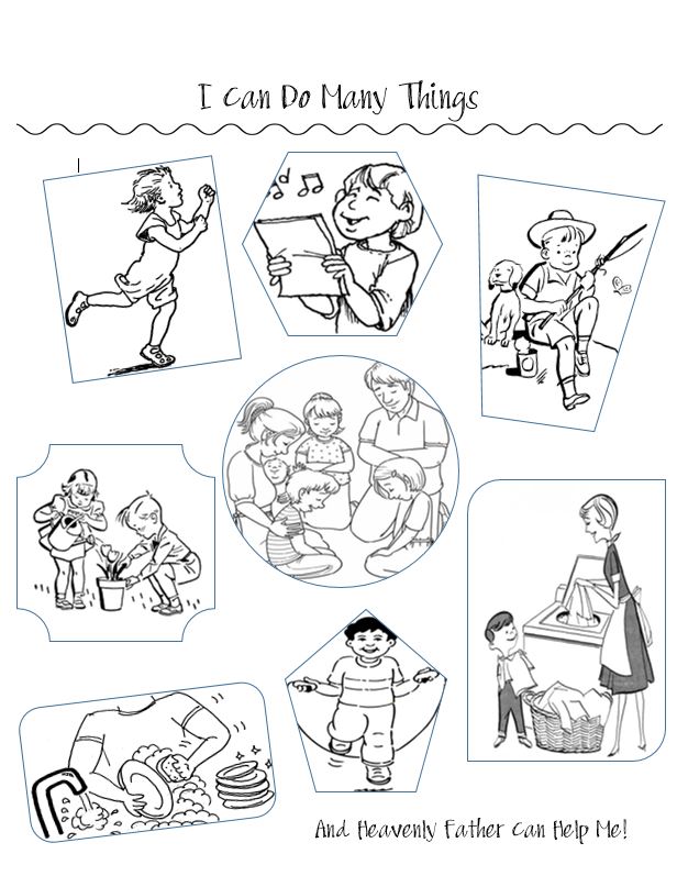 Can I Be A Good Example Lds Coloring Pages Sketch Coloring Page
