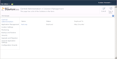 Helix Consulting: SharePoint 2010 wsp Deployment from PowerShell