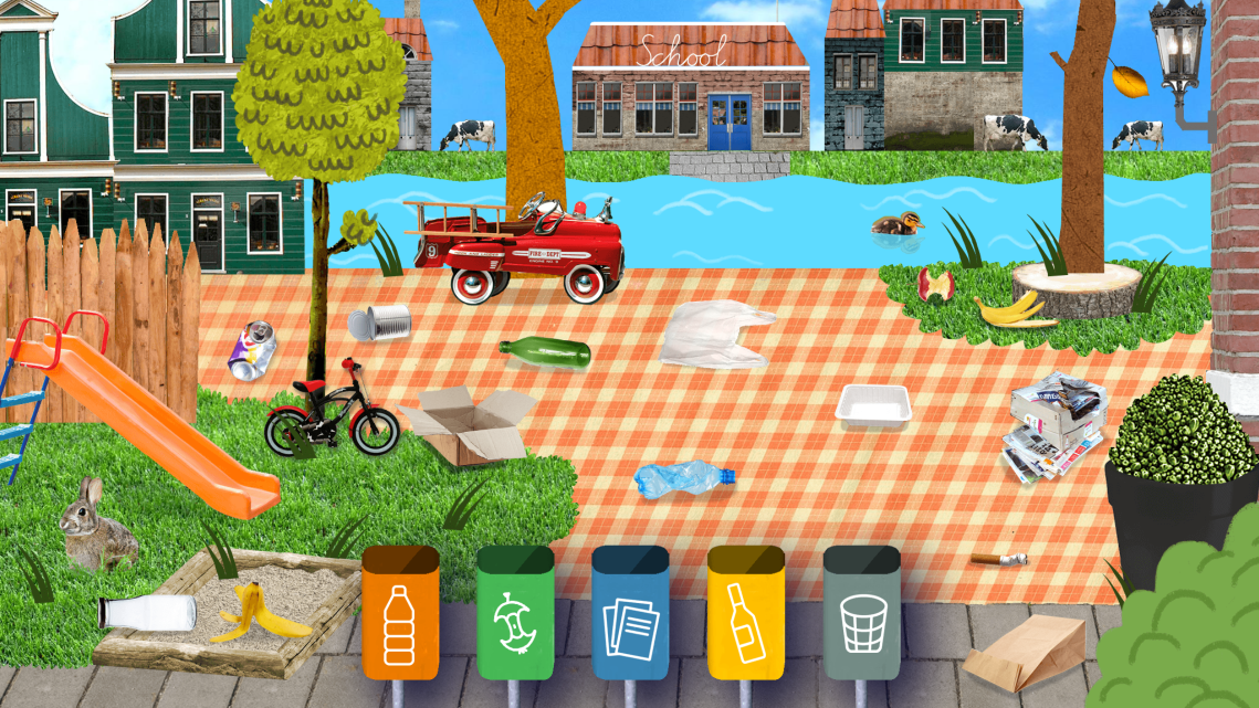 Kleuterjuf in een kleuterklas: Aan de slag met afval!