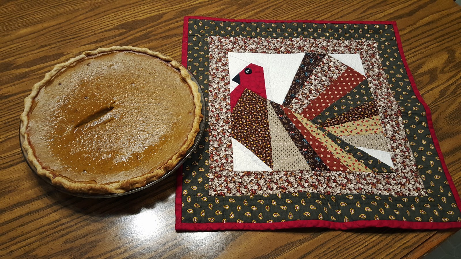 Patchwork Breeze: Gobble, Gobble Paper-Pieced Turkey