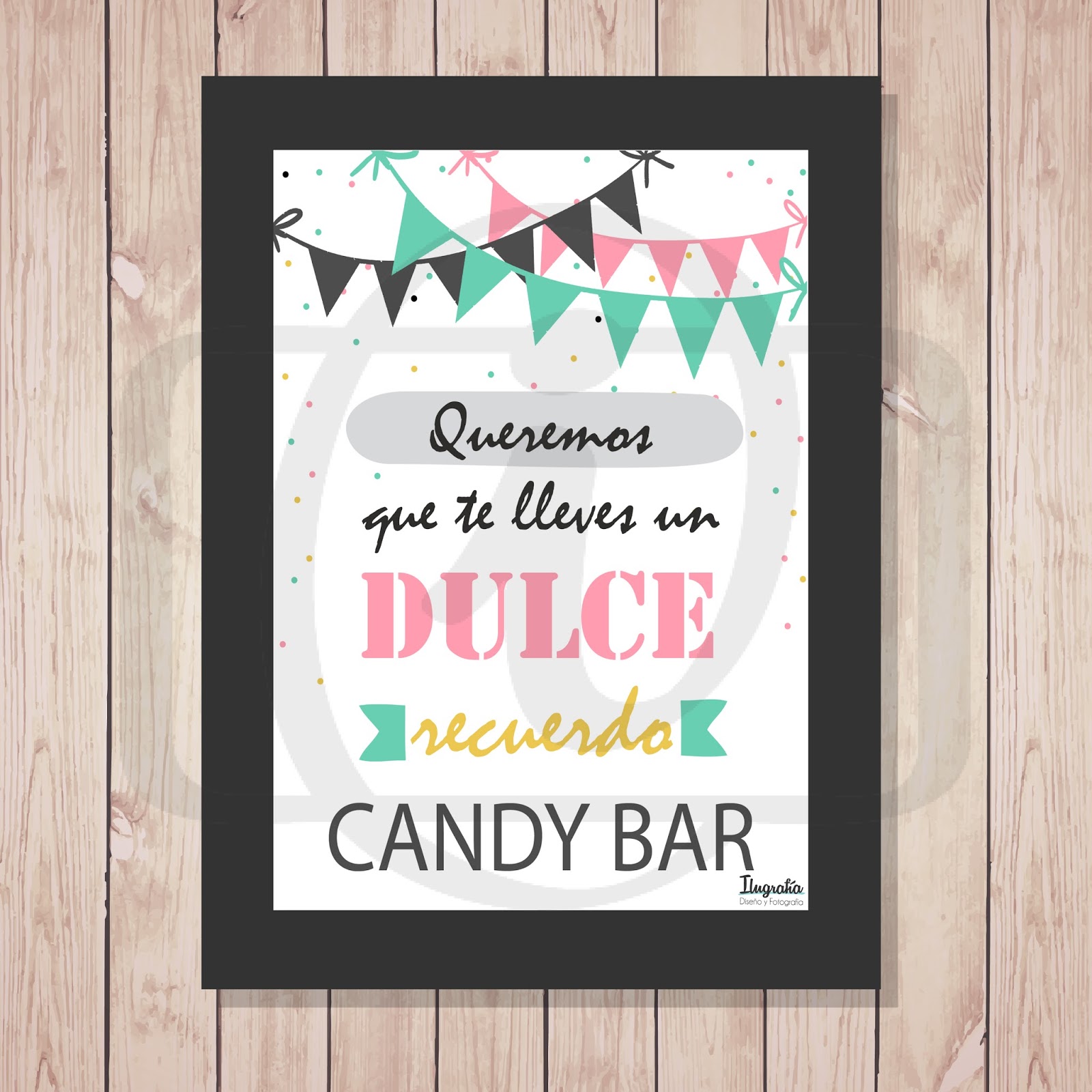 ilugrafia: Carteles para el Candy Bar