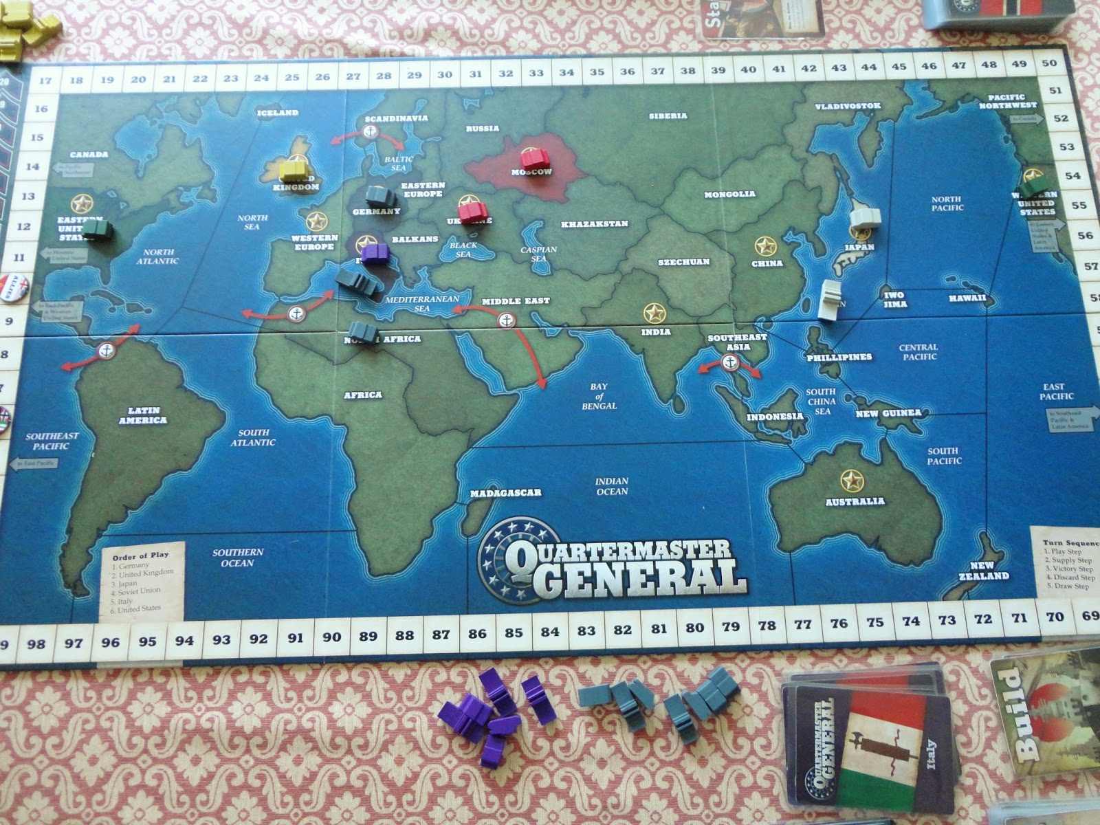 10/ 12mm WW2 and 6mm Napoleonic gaming: Quartermaster General WW2 board ...