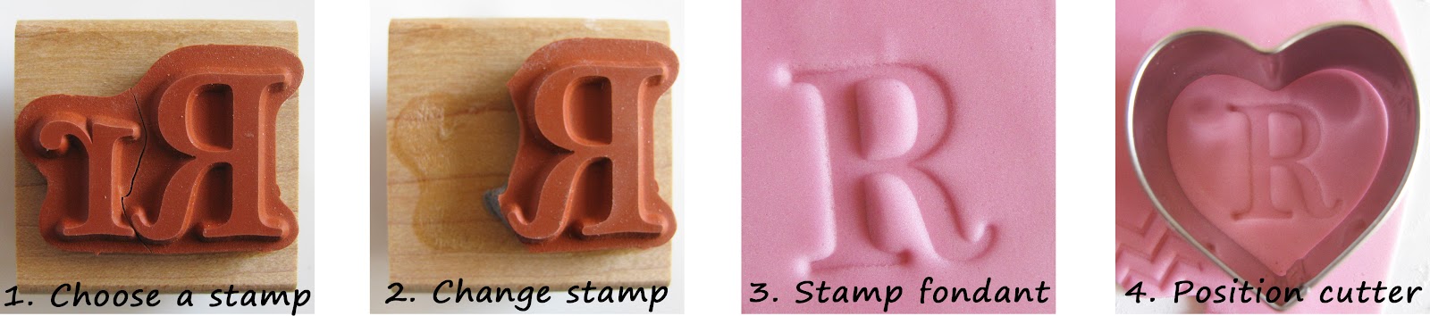 Sweets & Sprinkles: Stamp Embossed Fondant Cupcake Decorations... Works ...