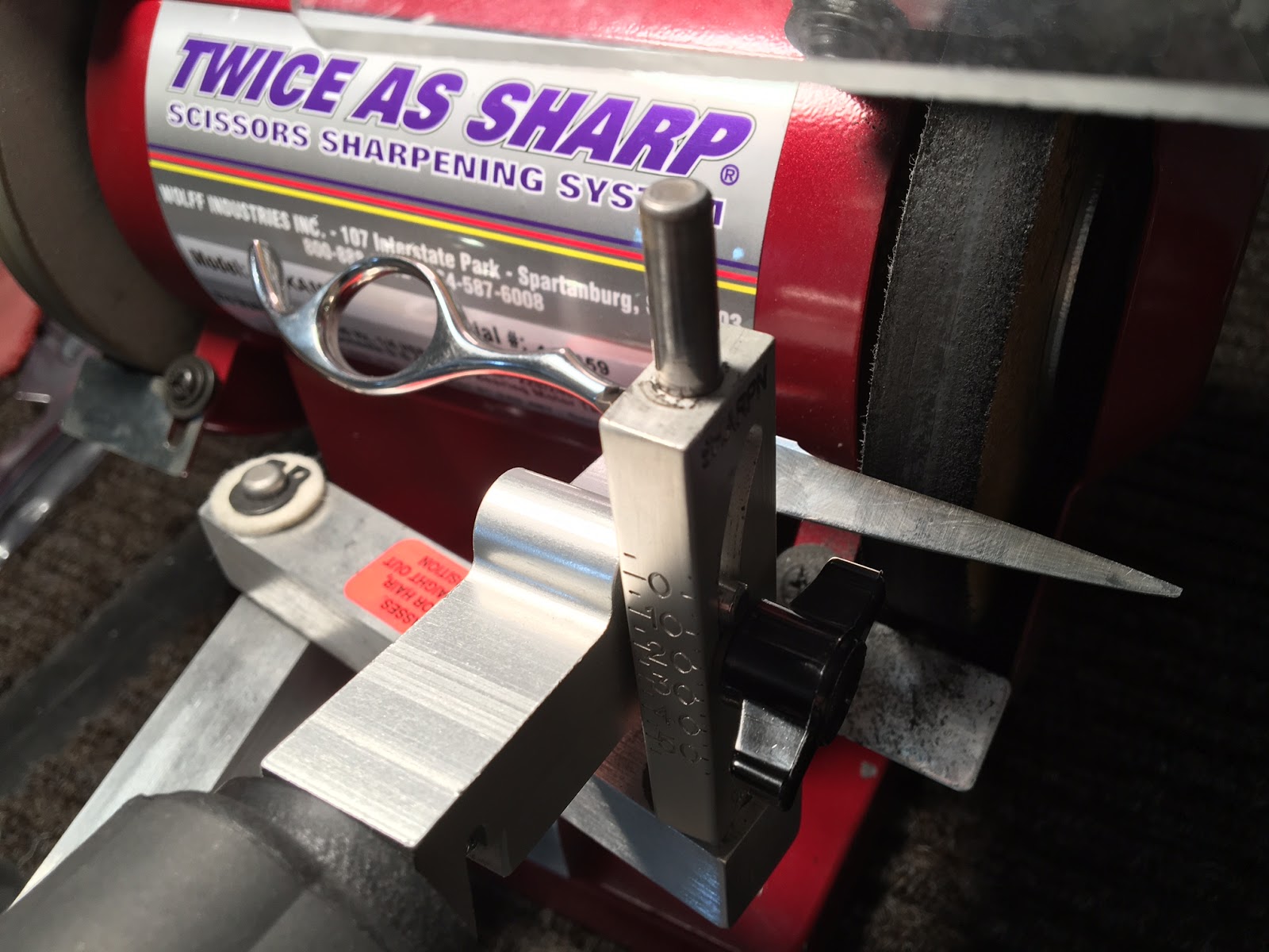 Jim Sharp: Scissor Sharpening Class: Adding Set Behind the Screw Hole