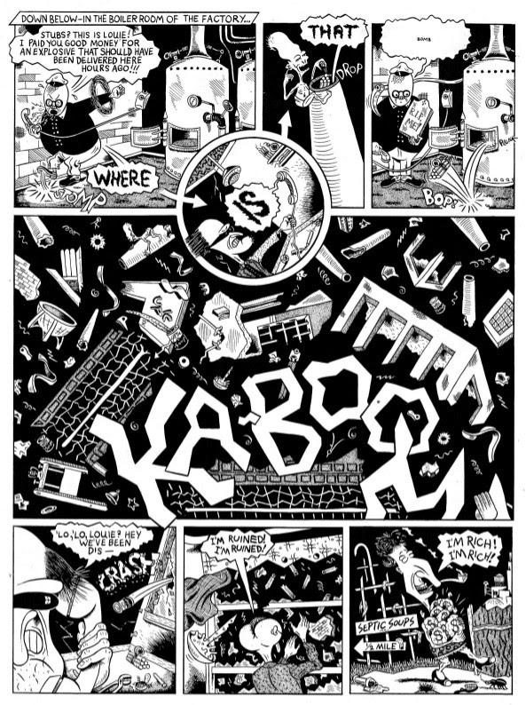 The Great Comic Book Heroes: Kaz' Delirious from Weirdo #10