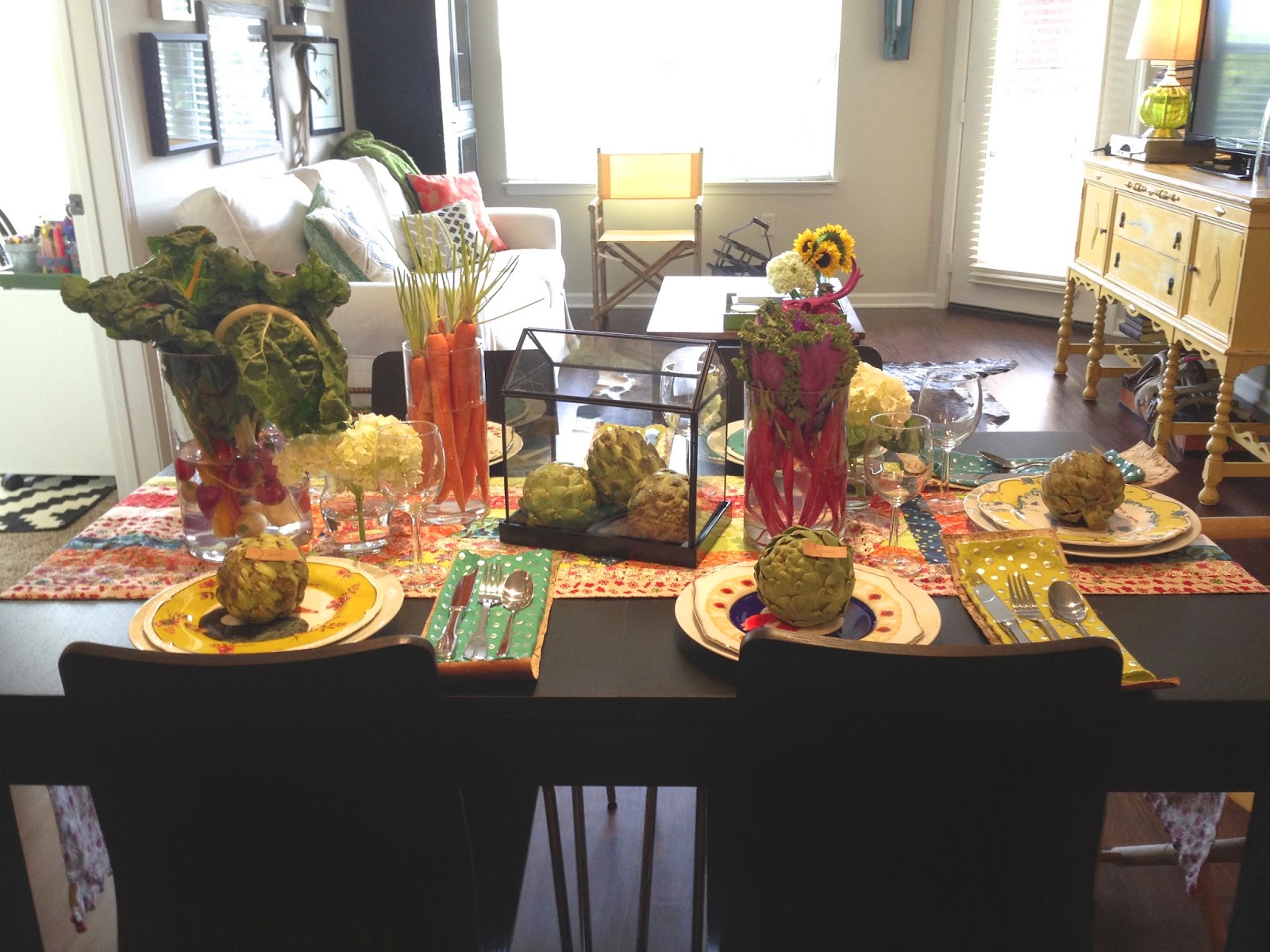 The {something} Project: A Vegetable Tablescape {party decor}