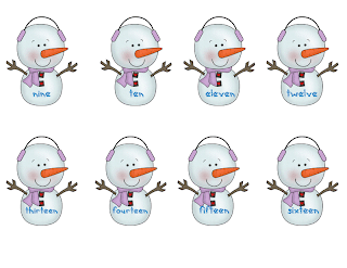 Lovely Literacy & More: Snowman Number Packet