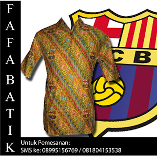 KEMEJA BATIK BOLA KLUB BARCELONA #176 - FAFA BATIK