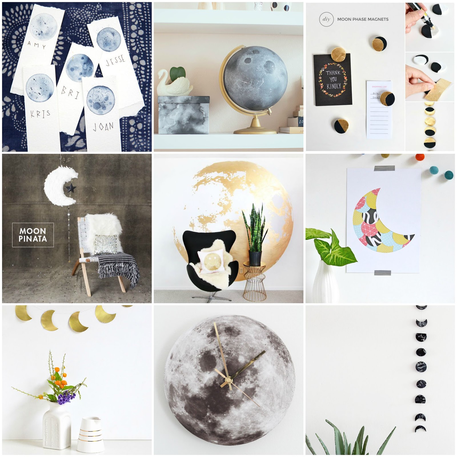 Decoración Fácil: 9 Ideas para decorar con lunas