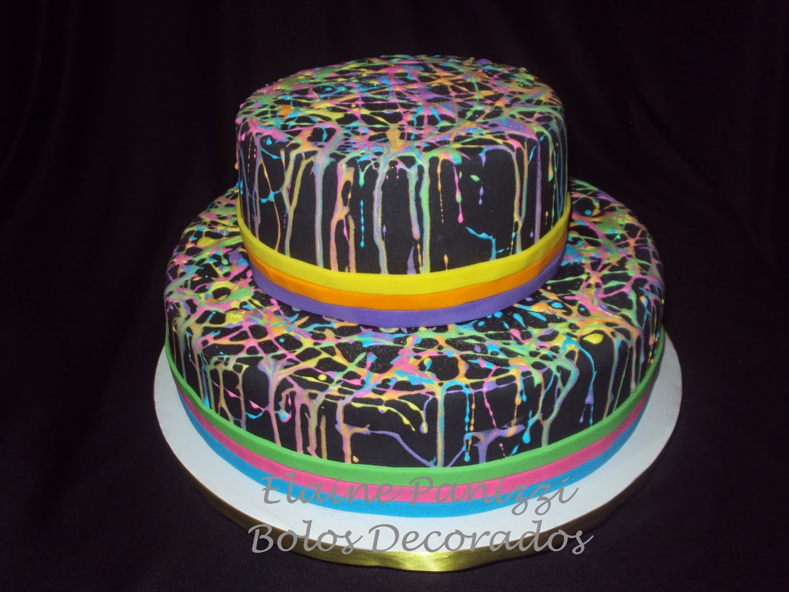 Elaine Panizzi Bolos Decorados: Bolo colorido