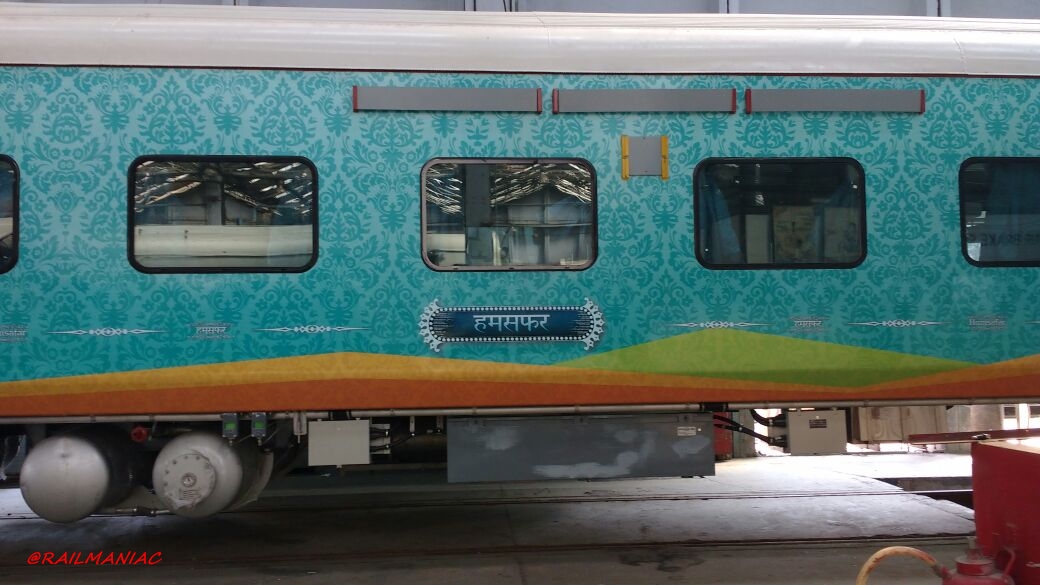 Rail Maniac: First Look of "Humsafar Express" Coaches at RCF