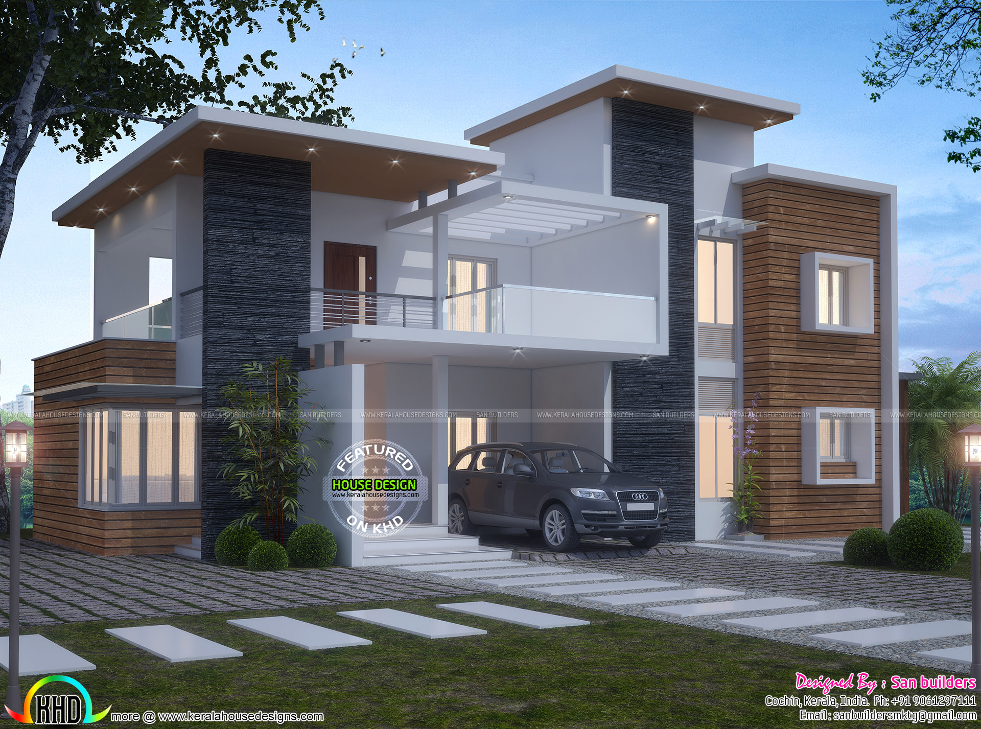 Contemporary 4 bedroom 2650 sq-ft - Kerala Home Design and Floor Plans ...