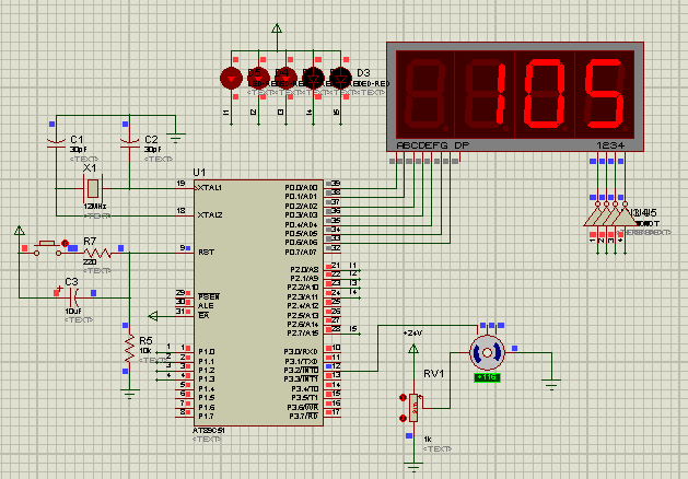 Mạch đo tốc độ động cơ Encoder lên Led 7 Thanh